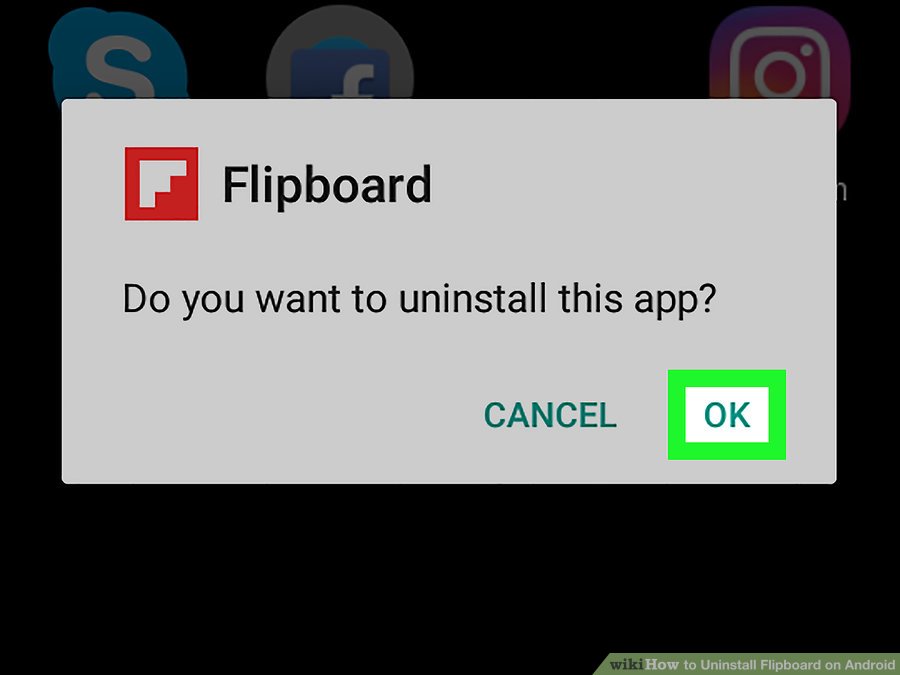 نحوه حذف Flipboard در اندروید از قسمت Settings